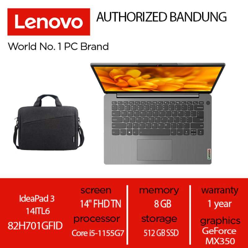Jual Lenovo Ideapad 3 14itl6 Gfid I5 1135g7 8gb 512ssd Mx350 14fhd Win11 Ohs Di Seller