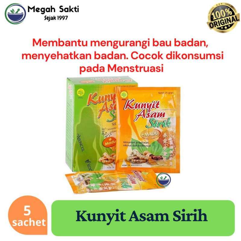 Jual Kunyit Asam Sirih Sidomuncul - isi 5 sachet Halal di Seller Megah ...