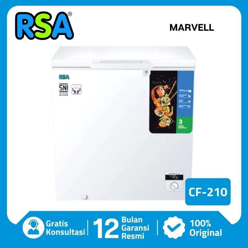 Jual Rsa Cf 210 Chest Freezer Box 200 Liter Original Garansi Resmi Di ...