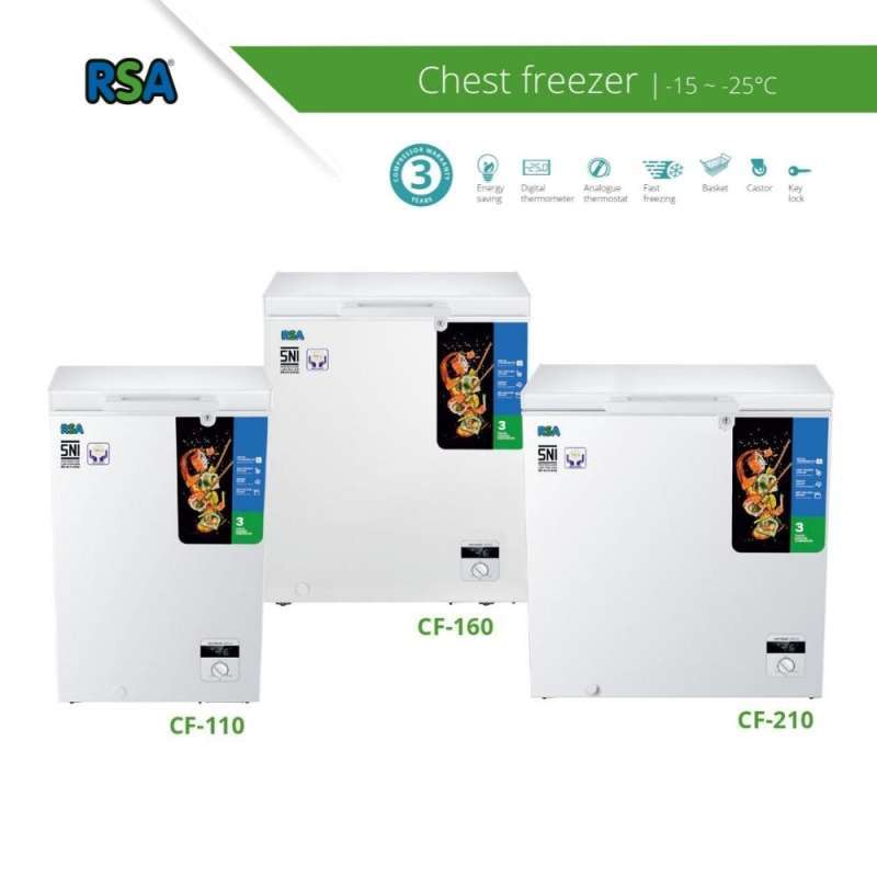 Jual Rsa Cf 210 Chest Freezer Box 200 Liter Original Garansi Resmi Di ...