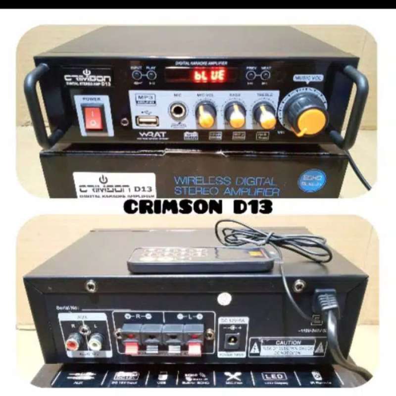 Jual Power mixer mini crimson d13 bluetooth di Seller elektrikal life ...