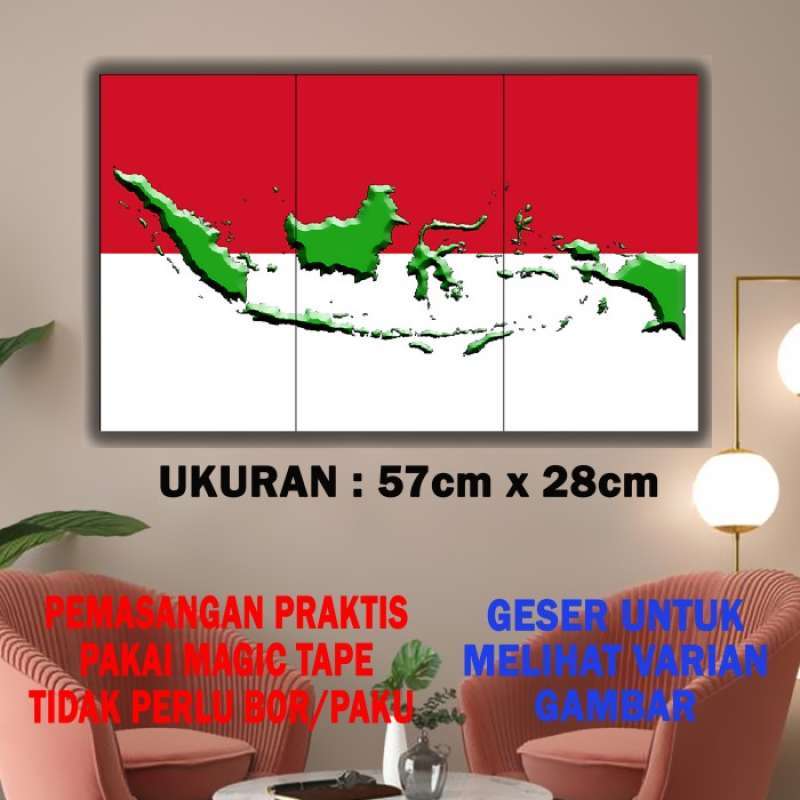 Jual Peta Indonesia Frame Original Harga Termurah April 2024 | Blibli