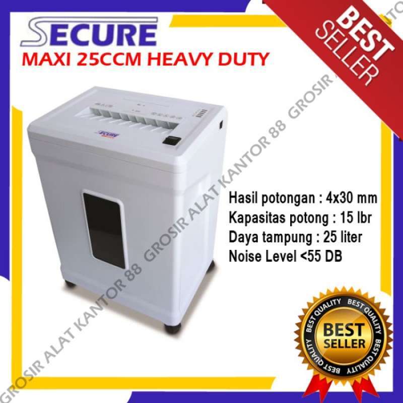 Jual Paper Shredder SECURE MAXI 25 CCM-Penghancur Kertas SECURE MAXI ...