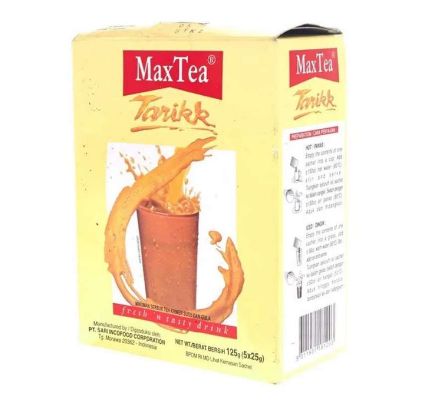 Jual Teh Tarik sachet MAX TEA isi 5 sachet di Seller Gardena Jogja ...