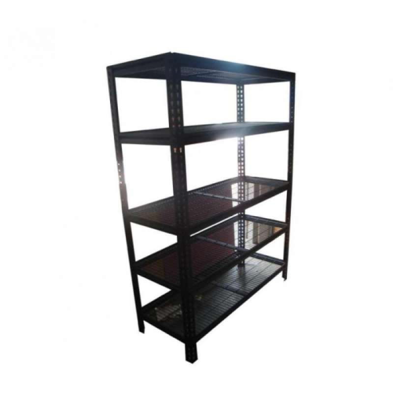 Jual Rak Shelving Steel 5 Tingkat Hitam Krisbow 10091091 di Seller ...