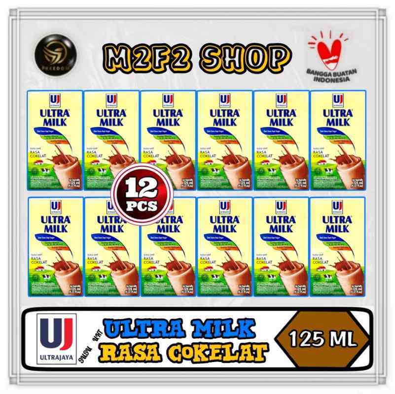 Promo Susu Ultra Mini Kotak UHT Rasa Cokelat | Chocolate - 125 ml (Kemasan 12 Pcs) Diskon 15% di ...