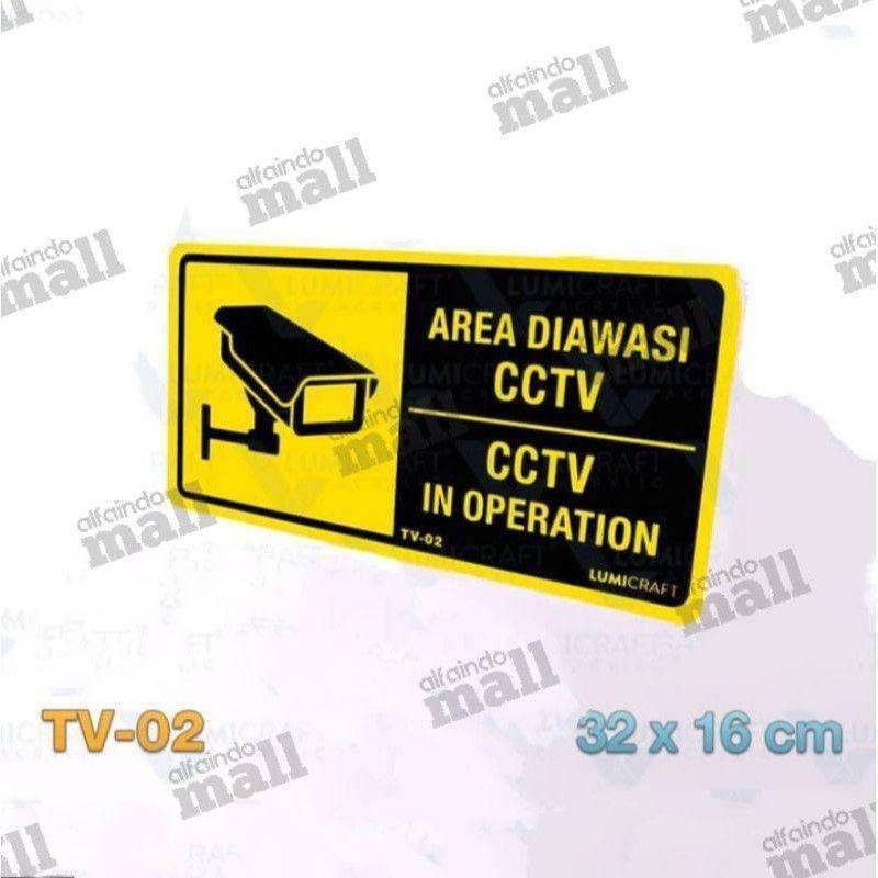 Jual Sign Area Di Awasi Cctv Petunjuk Kawasan Cctv di Seller ...