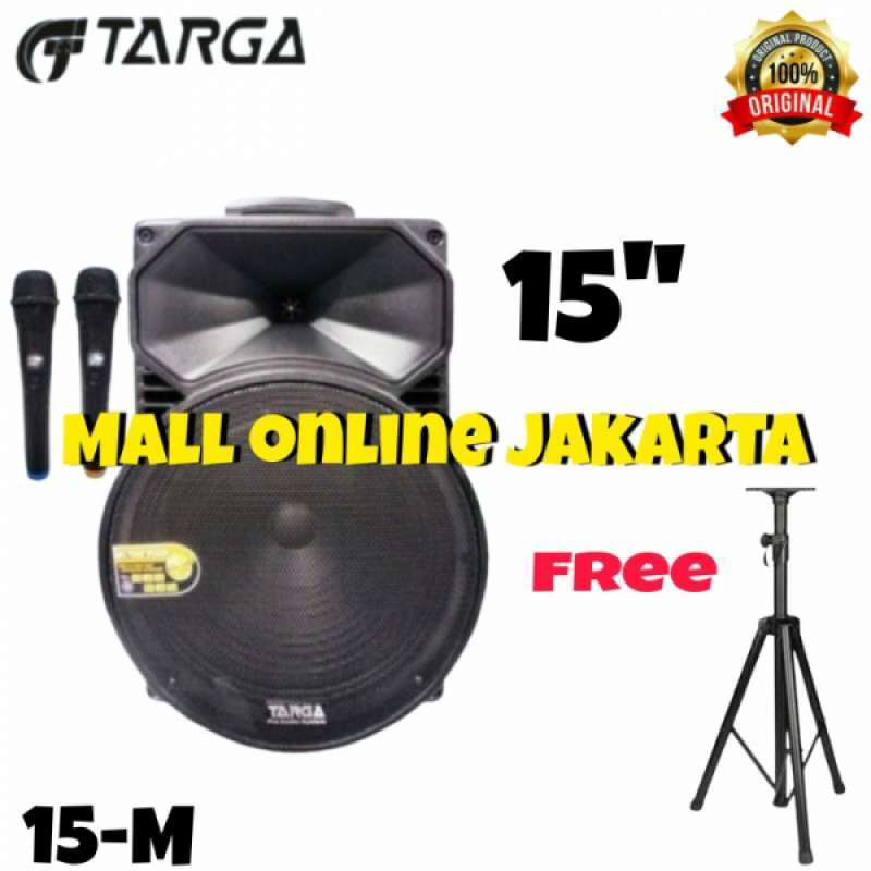 Promo Speaker Aktif 15 Inch Targa 15M / 15 M Portable Bluetooth Free ...