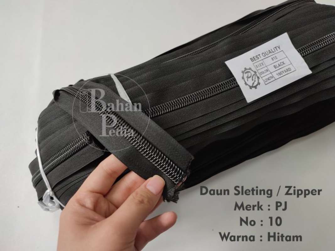 Promo [roll 90mtr] Daun Sleting Resleting Zipper Nilon Nylon Pj No10 ...