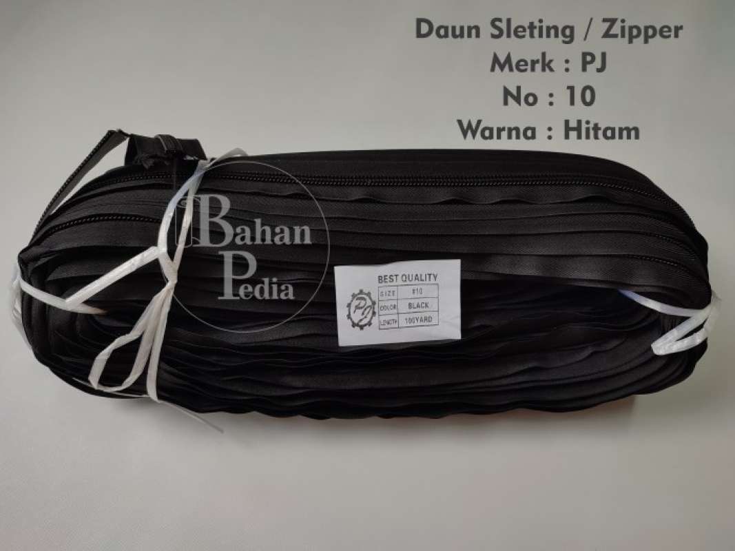 Promo [roll 90mtr] Daun Sleting Resleting Zipper Nilon Nylon Pj No10 ...