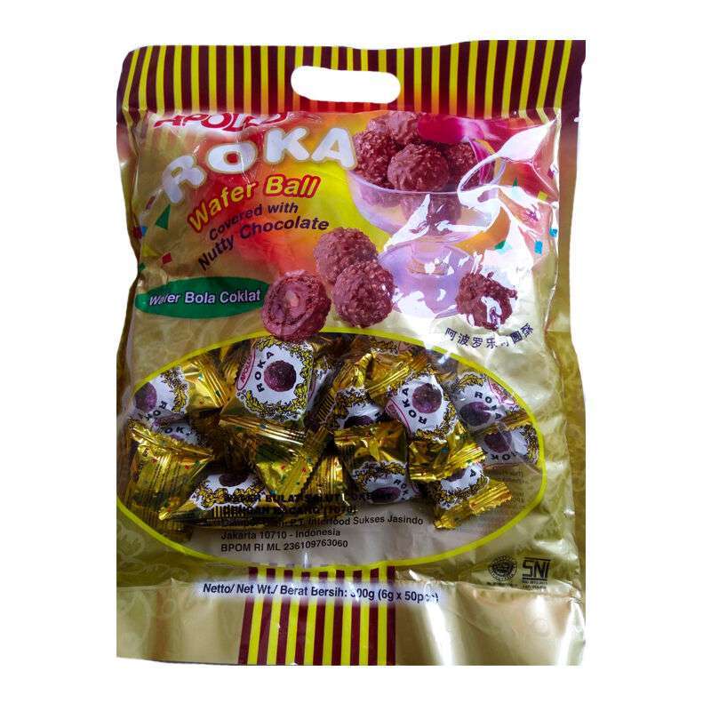 Jual Apollo Roka Chocolate Wafer Ball [50 pcs] di Seller RFA SHOP ...