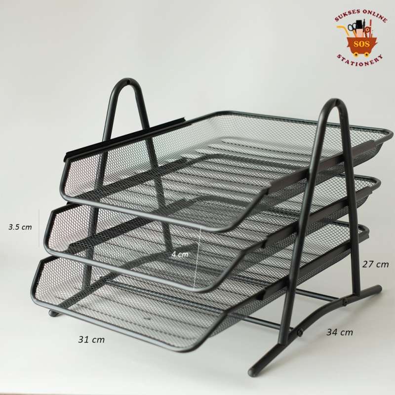 Jual Sos Letter Tray Besi 3 Susun Microtop Mt 118 3 Rak Dokumen Rak Kertas Rak Susunrak