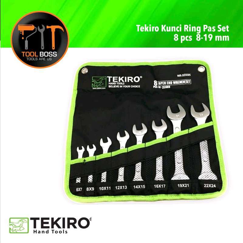 Jual TEKIRO KUNCI RING PAS SET 8 PCS 8 -9 MM di Seller ToolBoss ...