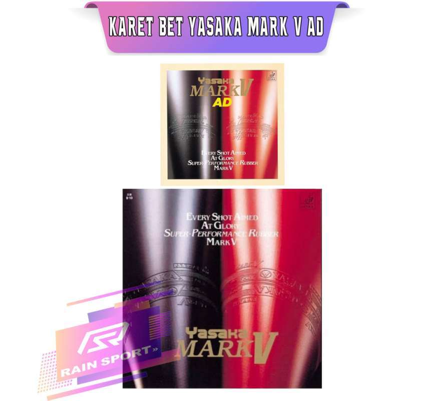 Jual Karet Bet Pingpong Yasaka Mark V Ad Rubber Bat Tenis Meja Yasaka Di Seller Rain Sport ...