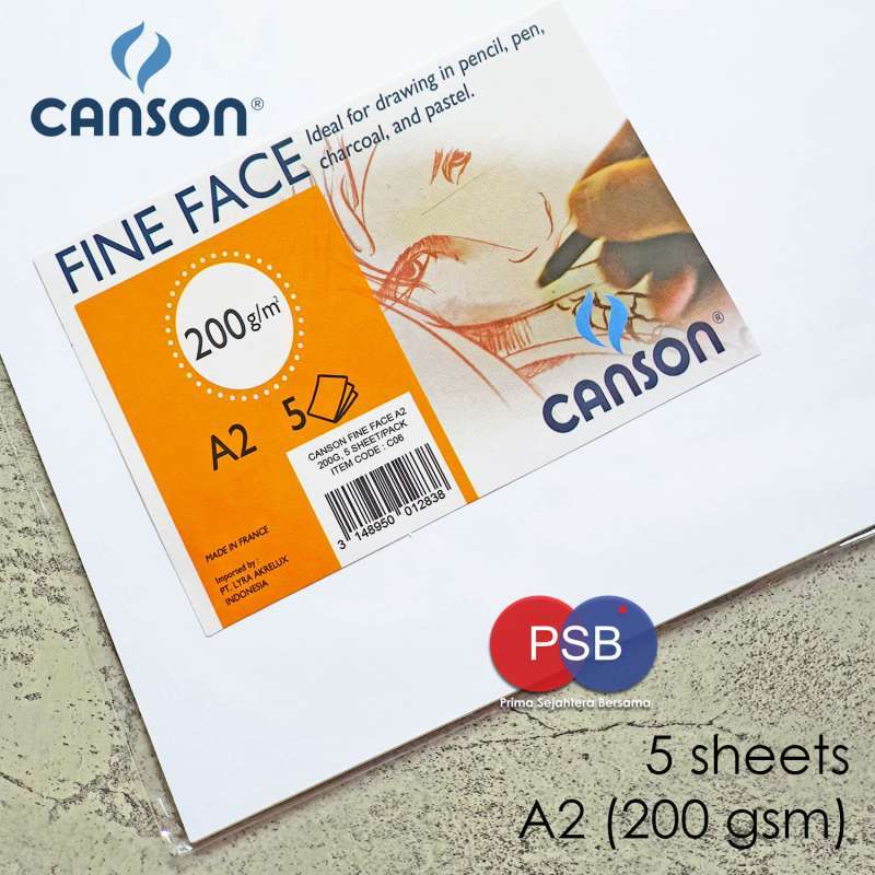Jual Canson Fine Face A2 (200 gsm) / Kertas Sketsa / Kertas Gambar di Seller Prima Sejahtera ...