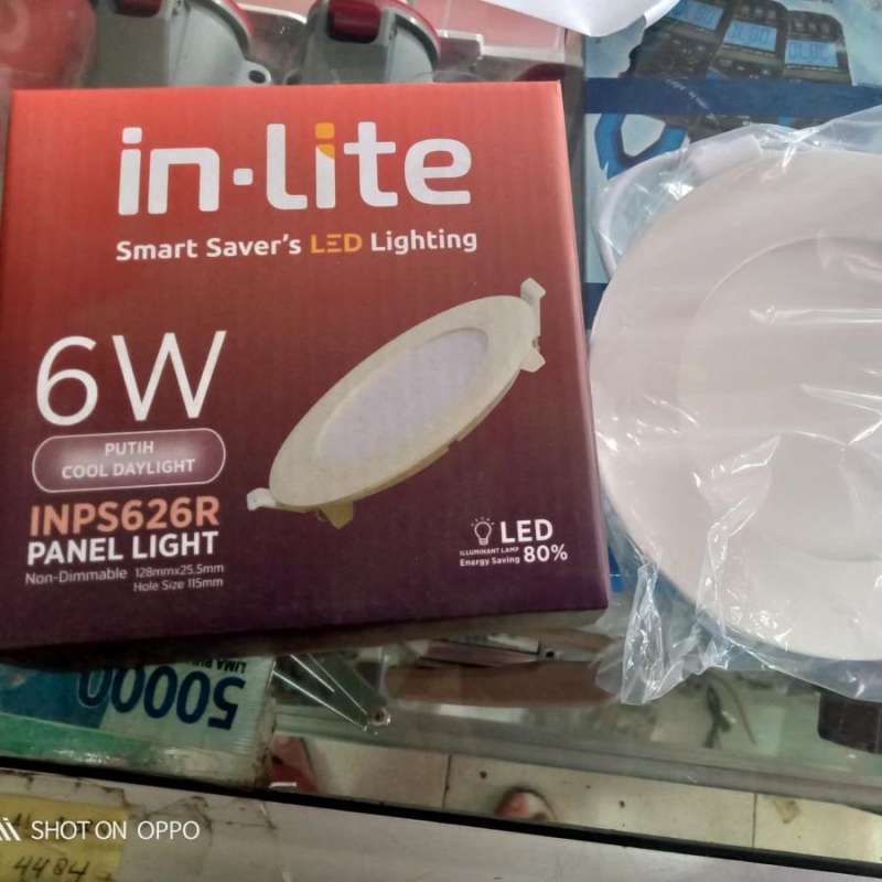 Jual Lampu Led Panel / Downlight Tipis Inlite 6 Watt Putih Di Seller ...