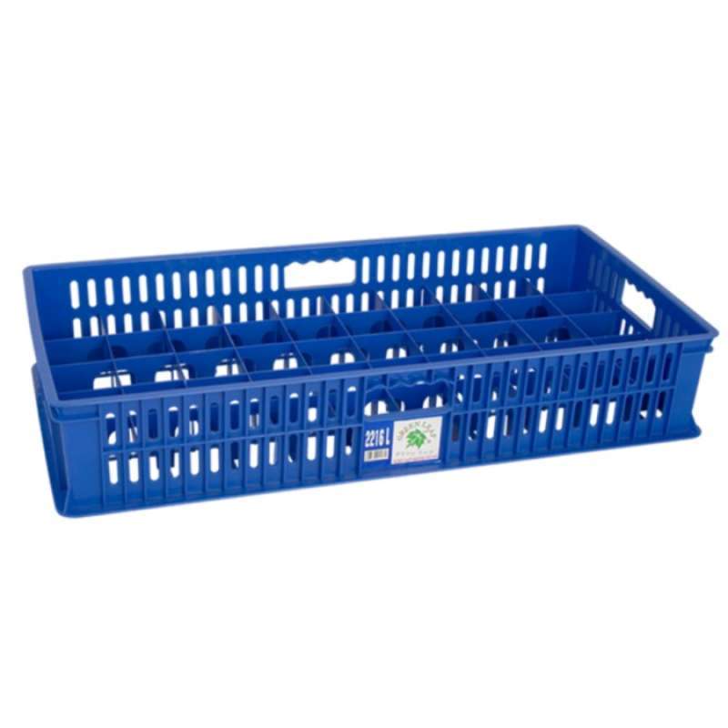 Promo Green Leaf 2216 L Container Rak Gelas 50 Sekat Krat Plastik ...