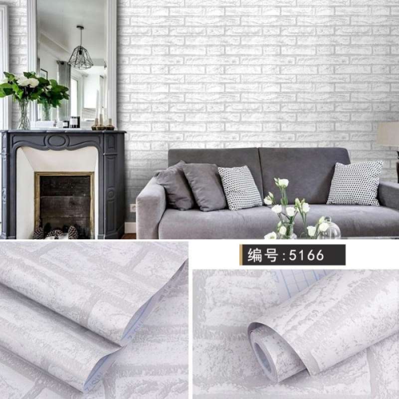 Promo Wallpaper Dinding Stiker Dinding Ukuran 45 Cm X 10 M Motif Bata