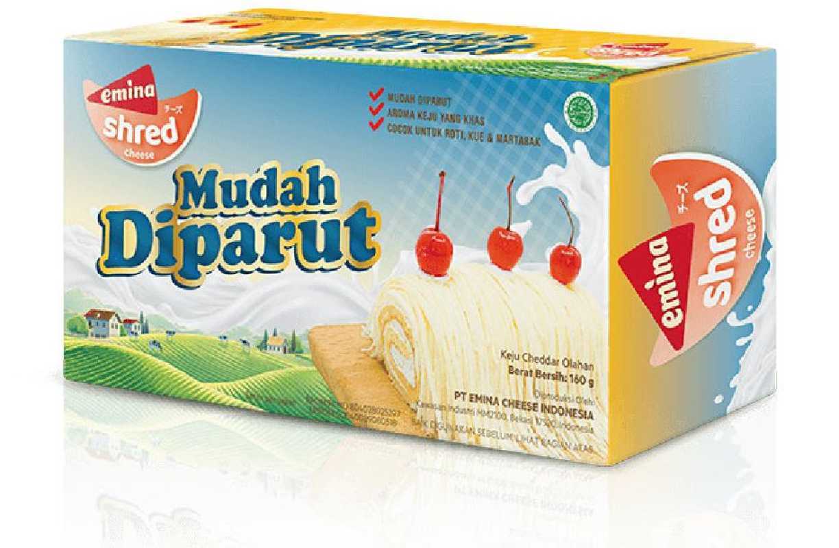 Jual Emina Cheese Block / Keju Cheddar Batang (160gr-165gr) - SHRED ...