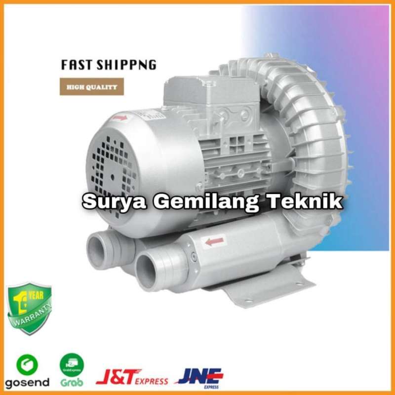 Jual Centrifugal Ring Blower Tambak Ipal Vortex Rotor Hb-2200 2,2kw 3hp ...