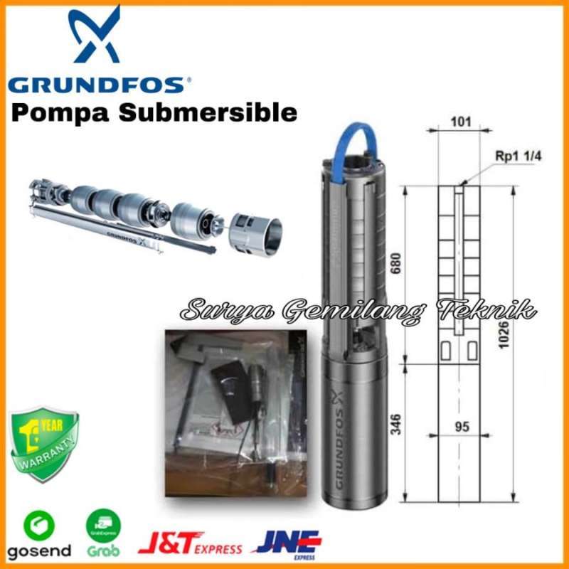 Jual Grundfos Sp 5a-22 1,5kw 3phase Pompa Submersible Grundfos 2hp Di ...