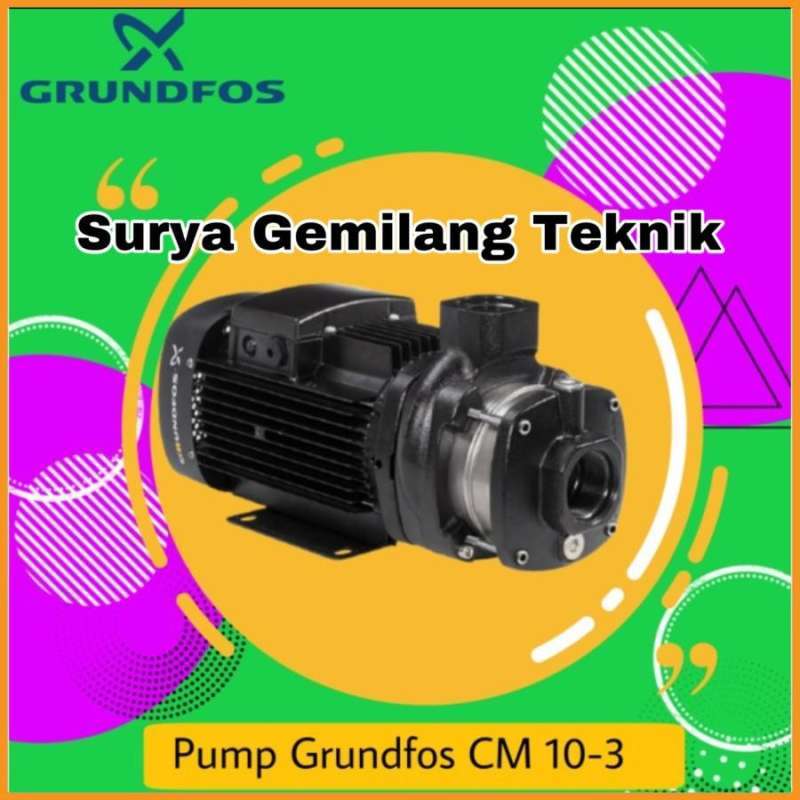 Jual Pompa Booster Pendorong Grundfos CM 10-3 380V 3Phase Sentrifugal ...