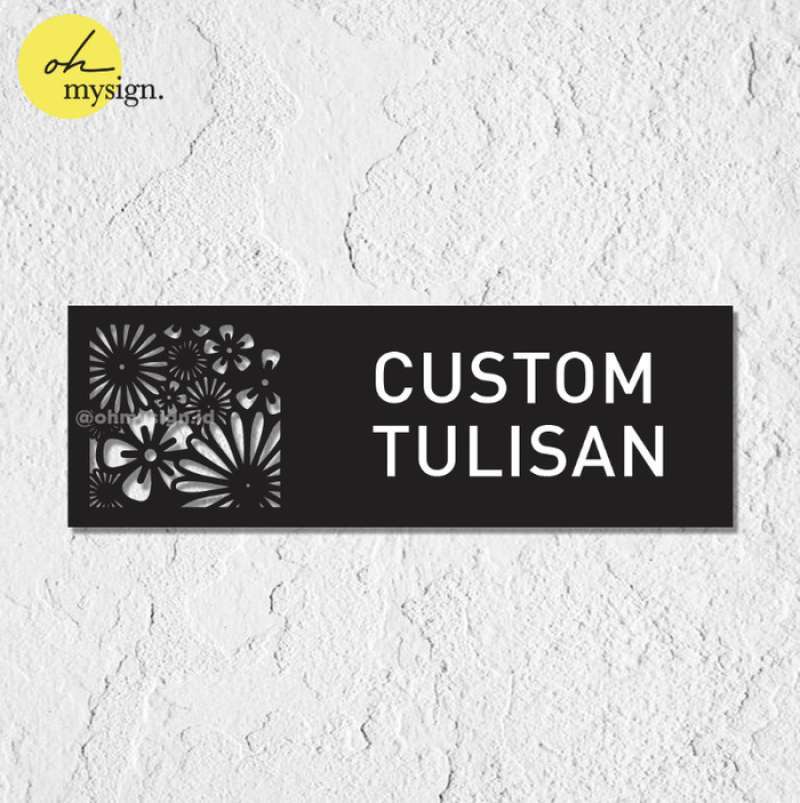 Promo Custom Tulisan Ruangan Office Sign Board Acrylic UV Print Laser ...
