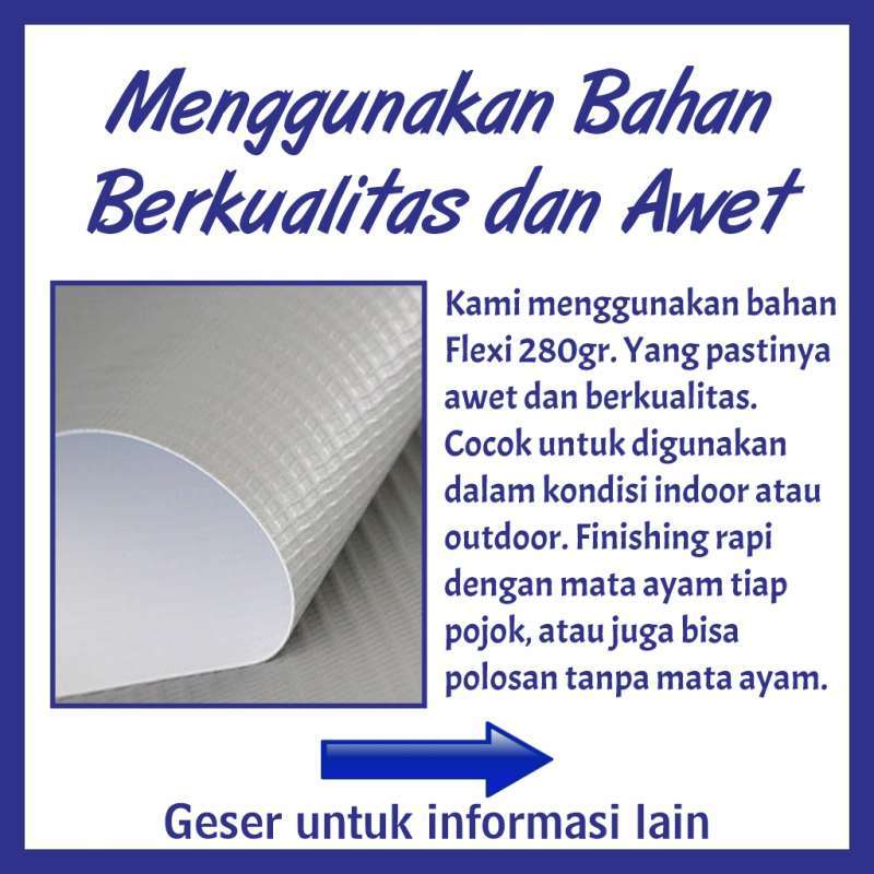 Promo Spanduk Sepanduk Banner Baner Bener Backdrop Plang Promosi Usaha ...