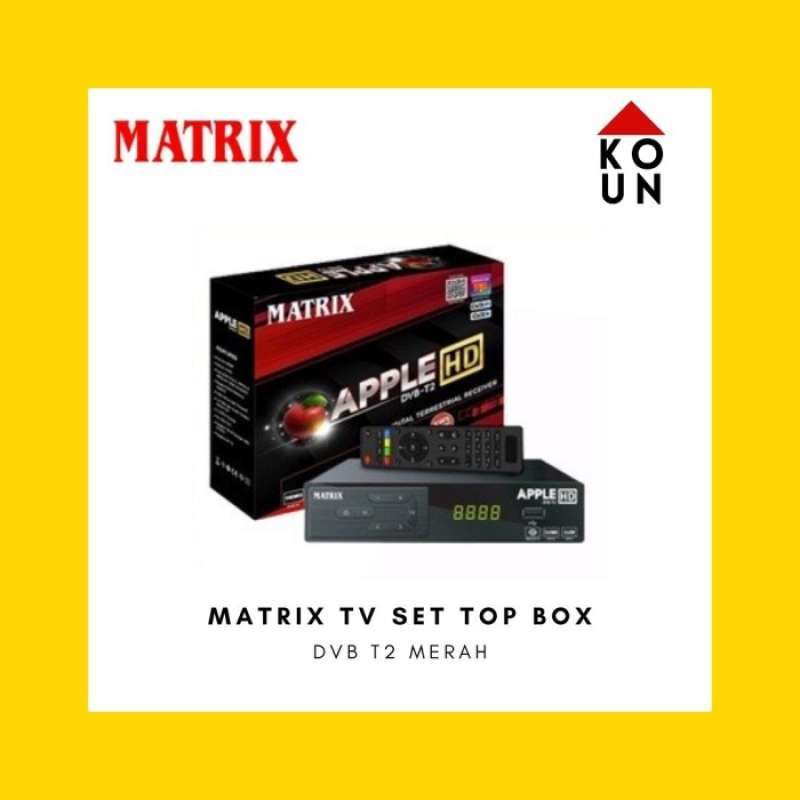 Promo MATRIX APPLE MERAH SET TOP BOX DVB T2 / DVB-T2 /RECEIVER DIGITAL ...
