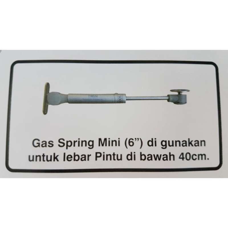 Jual Gas Spring MINI 6 x 60 N / Pegas Hidrolik Pintu Lemari Kitchen ...