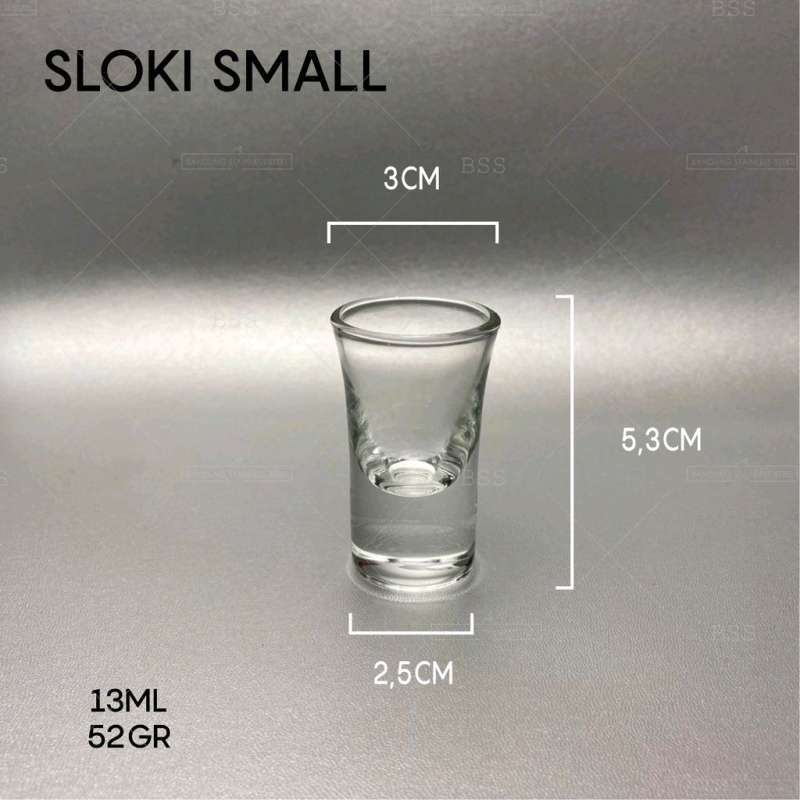 Jual Gelas Sloki Kaca Kecil One Shot Glass Minum Vodka Soju Cantik Lucu ...
