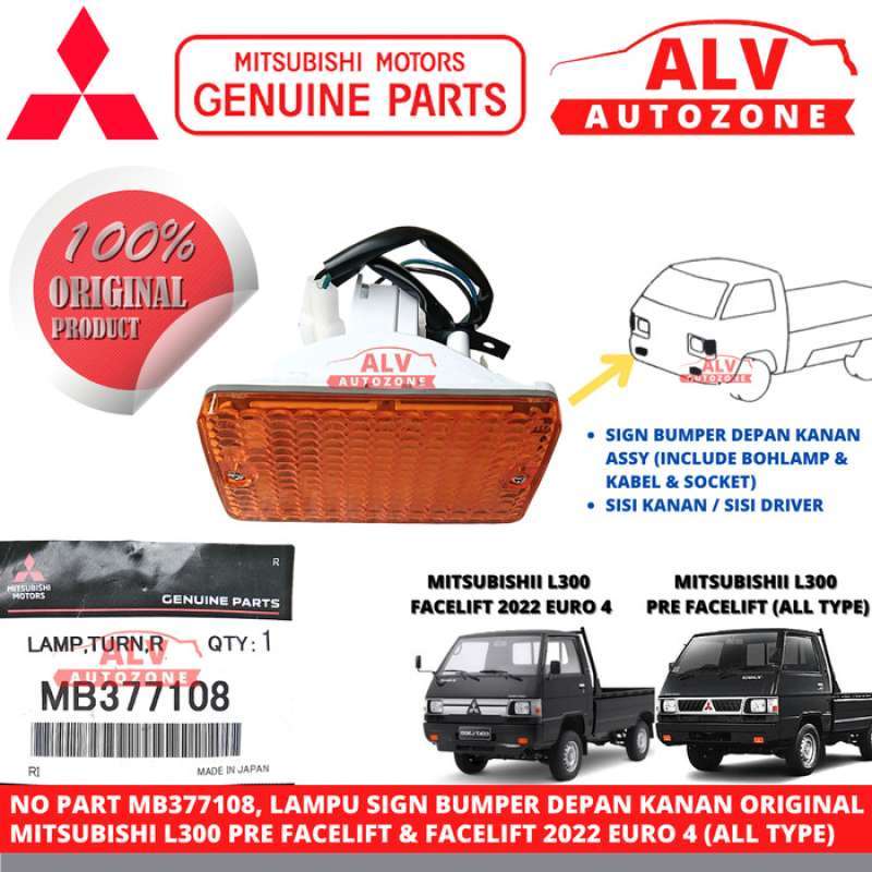 Jual Lampu Sen Sign Sein Bumper Depan Kanan Original L300 Mb377108 Di ...