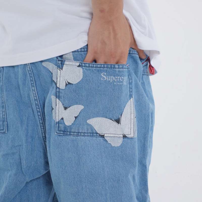 Promo Superego Baggy Pants by Isser James Light Blue BIJ01 Diskon 53% ...