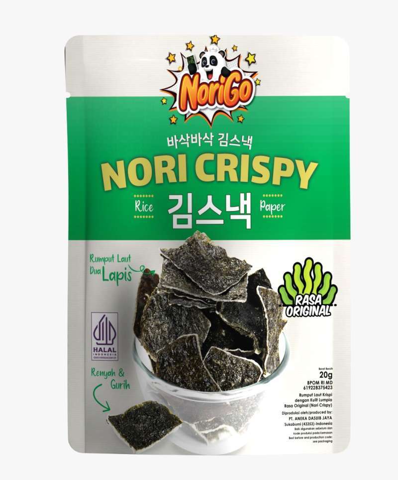 Jual Norigo Nori Crispy Rasa Original [20 G] Di Seller Masuya Snack ...