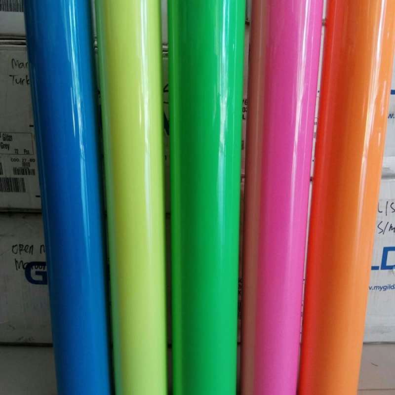 Jual POLYFLEX PVC LEBAR 60 CM METERAN WARNA NEON / POLIFLEX / POLYFLEK ...