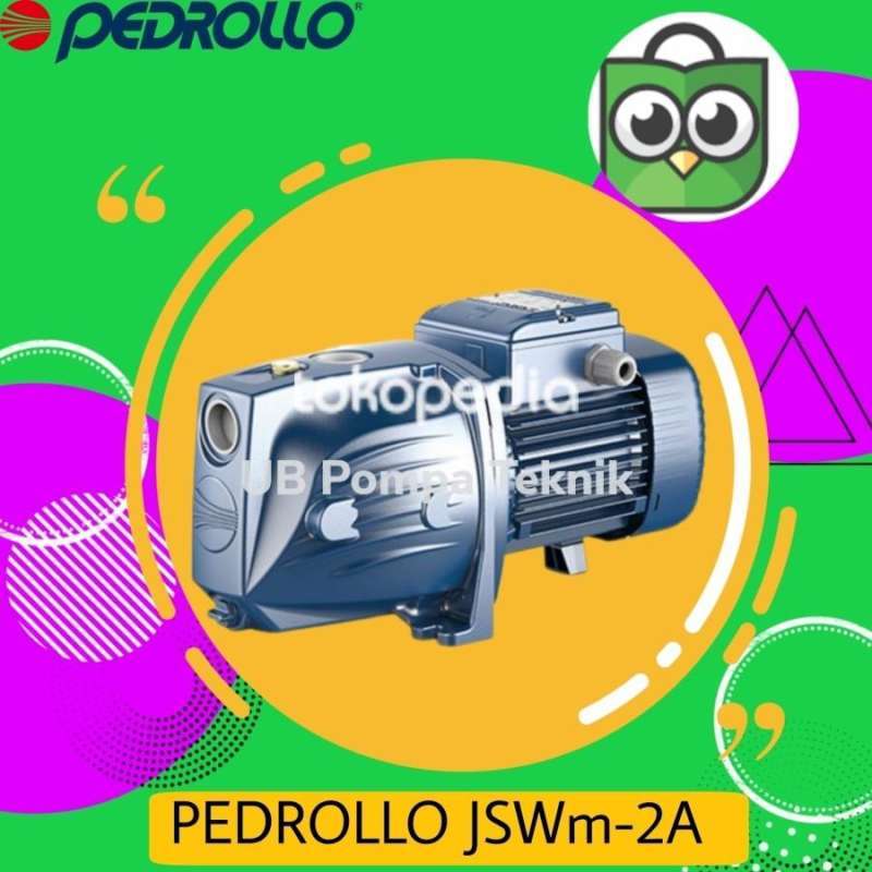 Jual PEDROLLO JSWm 2A Pompa Air Sumur Dangkal Self Priming JET pump di Seller UB Pompa Teknik ...