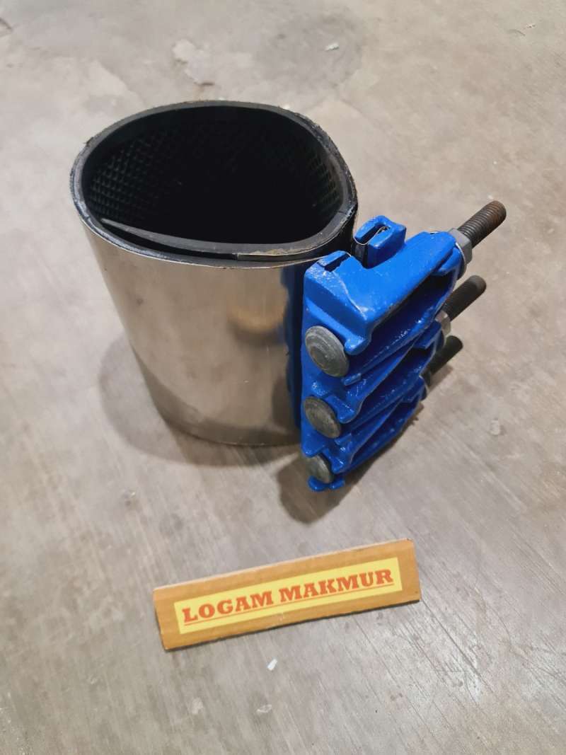 Promo REPAIR CLAMP PIPA PVC & BESI 6 (150MM) - KLEM PERBAIKAN PIPA ...