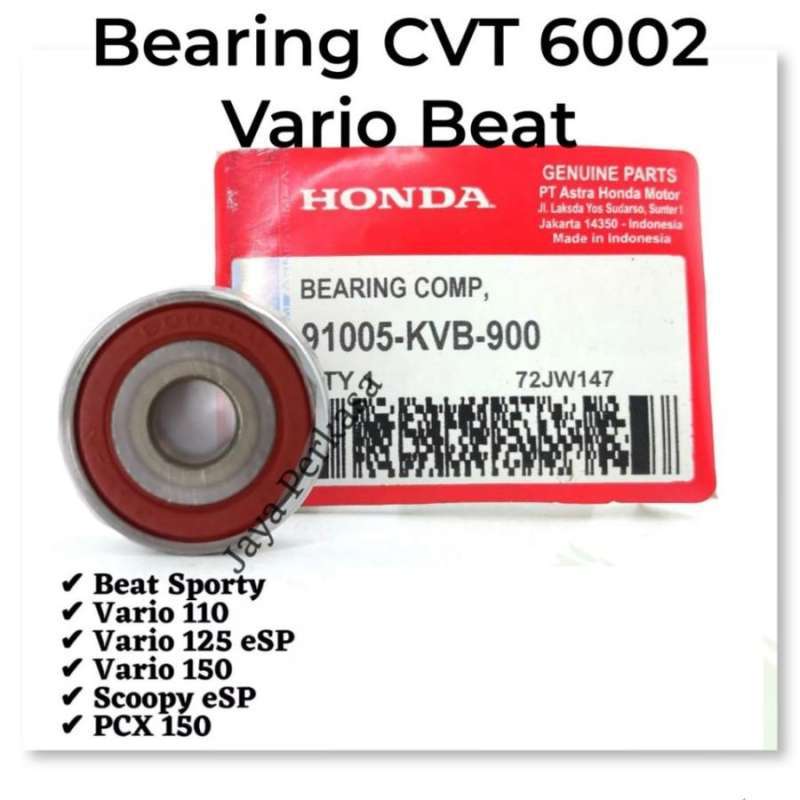 Jual Bearing Bak CVT 6002 Semua Vario Semua Beat PCX AB686 di Seller ...