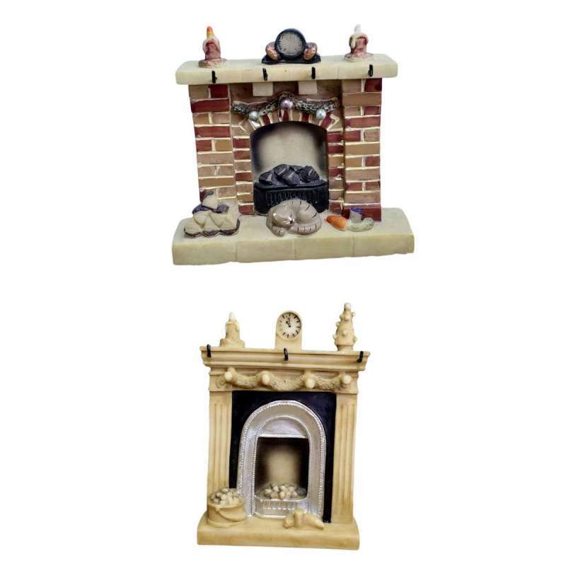 Promo 2 Miniature Scene Furniture Fireplaces for Window Display DIY ...