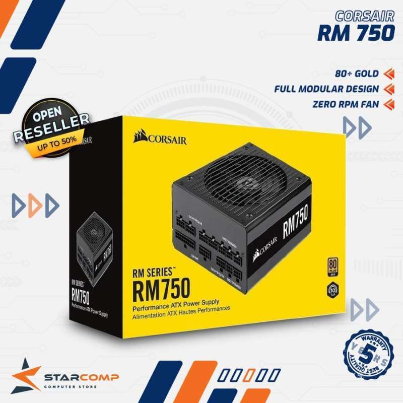 Jual PSU Corsair RM650 750W 80+ Gold Full Modullar Power Supply di ...