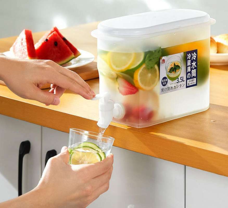 Jual Tempat air minum dispenser kulkas jus minuman 3,5 liter portable ...
