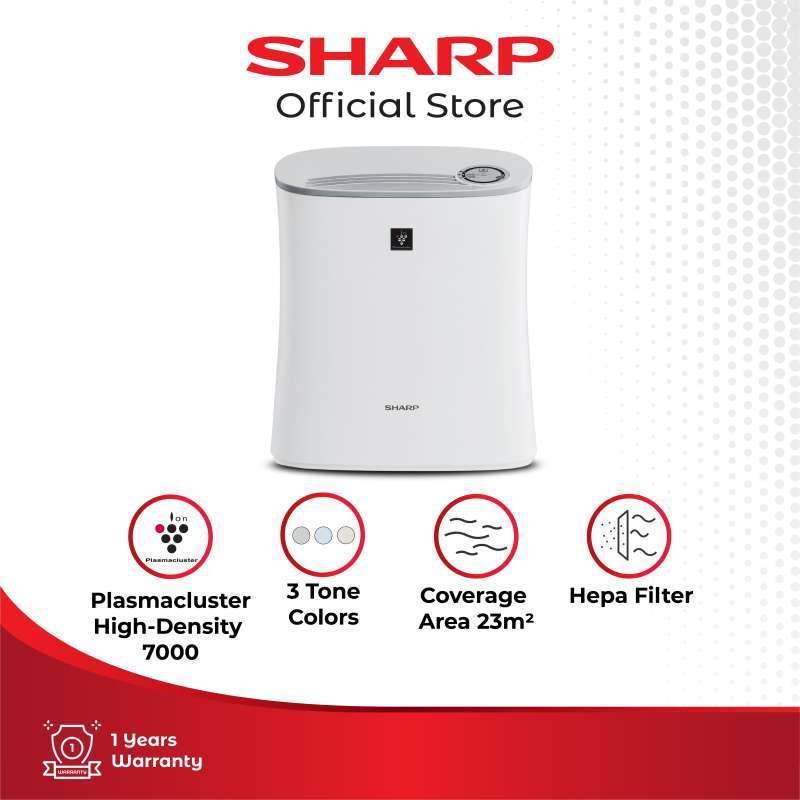 Promo Sharp Fp-f30y A/c/h Air Purifier Plasmacluster Hepa Filter [21m ...