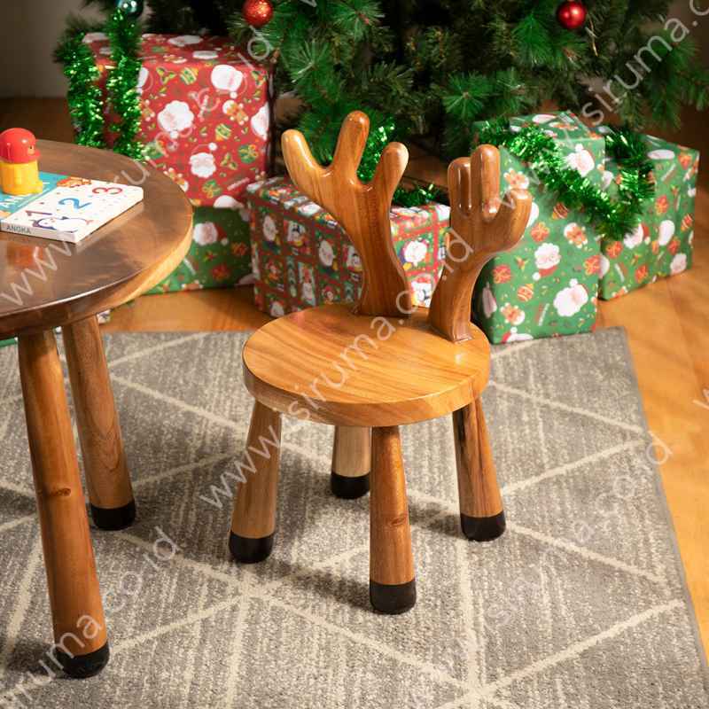 Promo Kursi Anak Kayu Jati Stool Anak DEERY CHAIR - ISIRUMA Diskon 53% ...