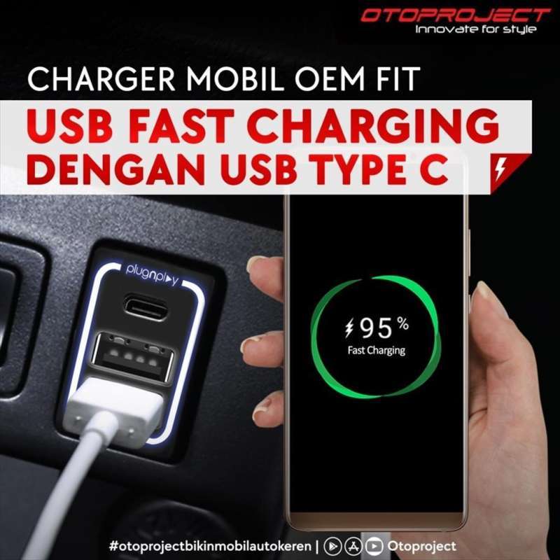 Promo USB Fast Charging Otoproject Honda City Civic Accord Charger Hp Mobil Diskon 14% di Seller ...