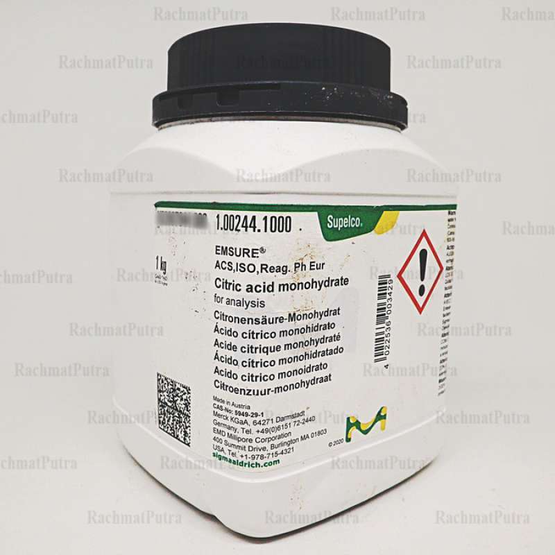 Jual Citric Acid / Asam Sitrat Monohydrate Merck 1.00244.1000 Di Seller ...
