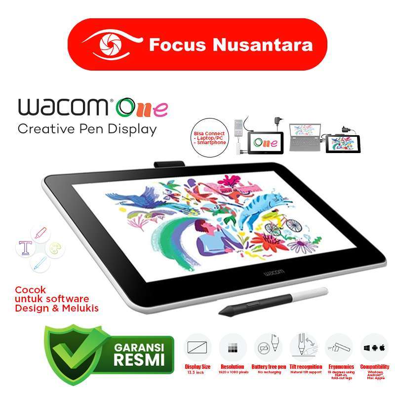 Promo FOCUS NUSANTARA - Wacom One Cintiq DTC133 Pen Display Full HD 13 ...