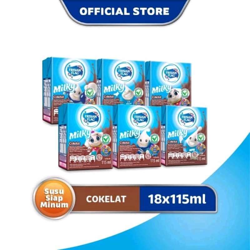 Jual Frisian Flag Milky Zuzhu Susu UHT Chocolate 115ml Isi 18 di Seller RGSSHOP1 - Kota Jakarta ...