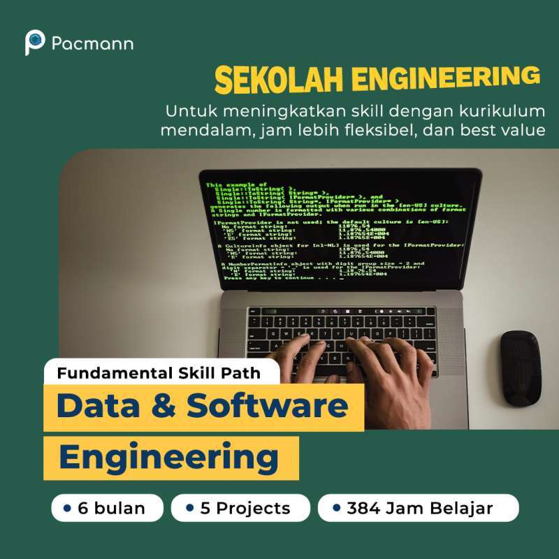 Jual Pacmann AI Skill Upgrader Program Software Engineering - 6 bulan di Seller Pacmann AI ...