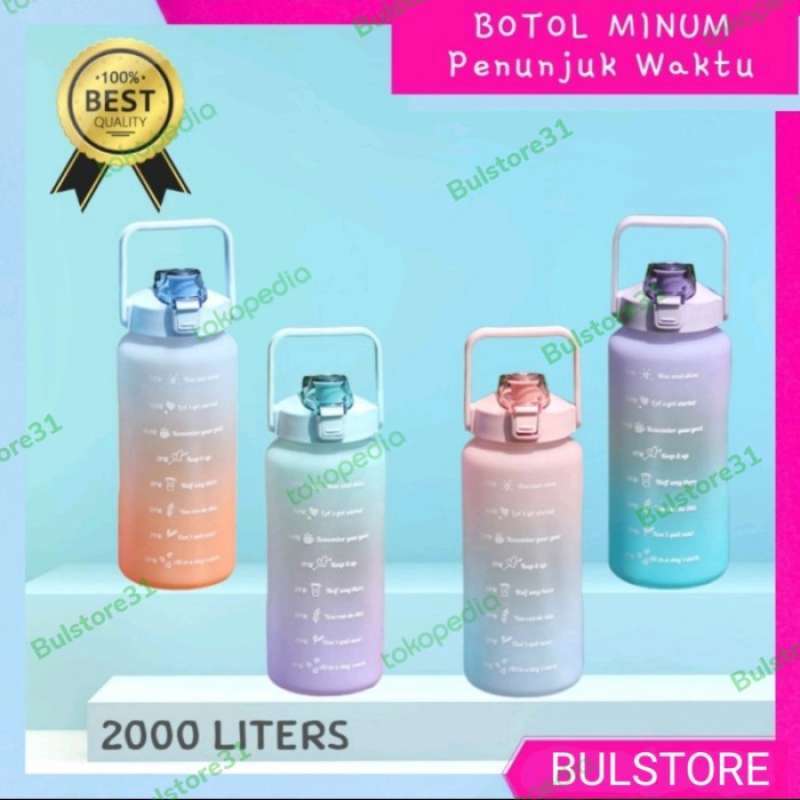 Jual Botol Minum 2 Liter Dengan Penanda Waktu Premium High Quality ...