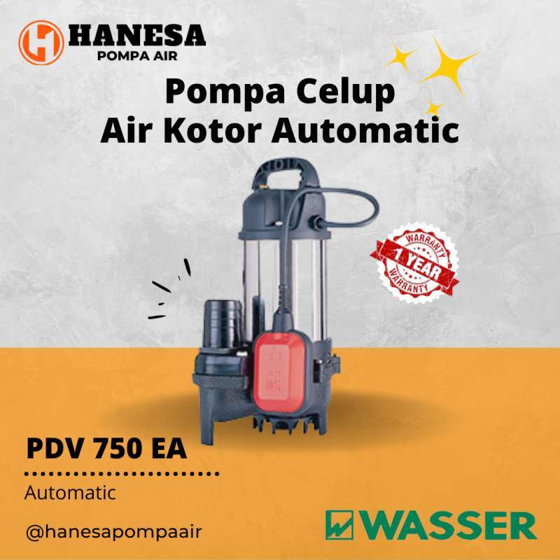 Jual Wasser PDV 750 EA Pompa Celup Air Kotor Otomatis di Seller Hanesa Pompa Air - Sawahan, Kota ...